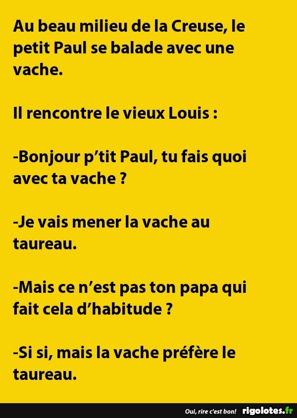 Au beau milieu de la Creuse,... - Blagues et les meilleures images drôles!