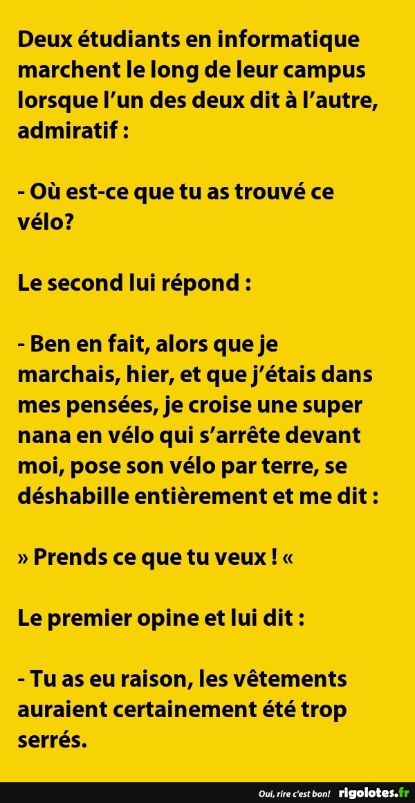 Deux étudiants en informatique ... - Blagues et les meilleures images ...